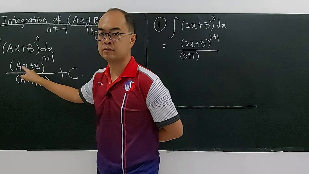 Formulae of Integration 1 (STPM/Pre-U) - YouTube
