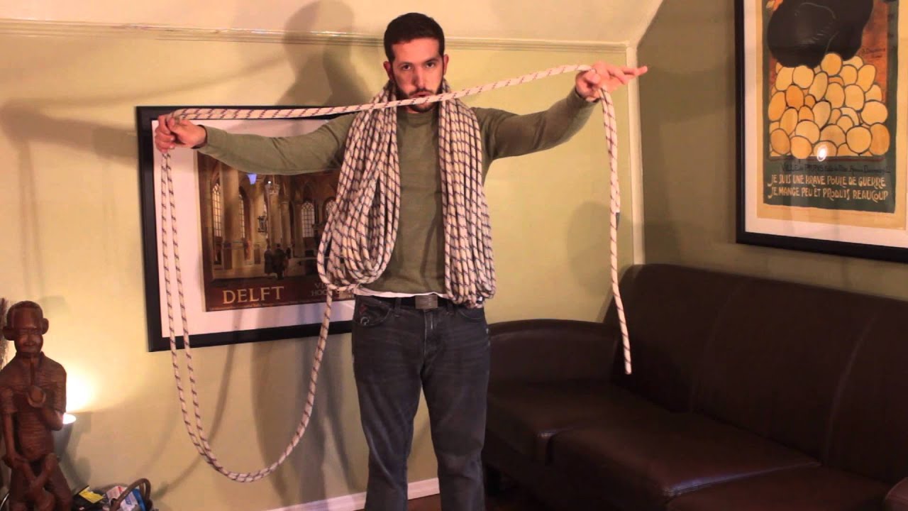 How to Coil Your Rope - the butterfly and mountaineer's coil. - YouTube