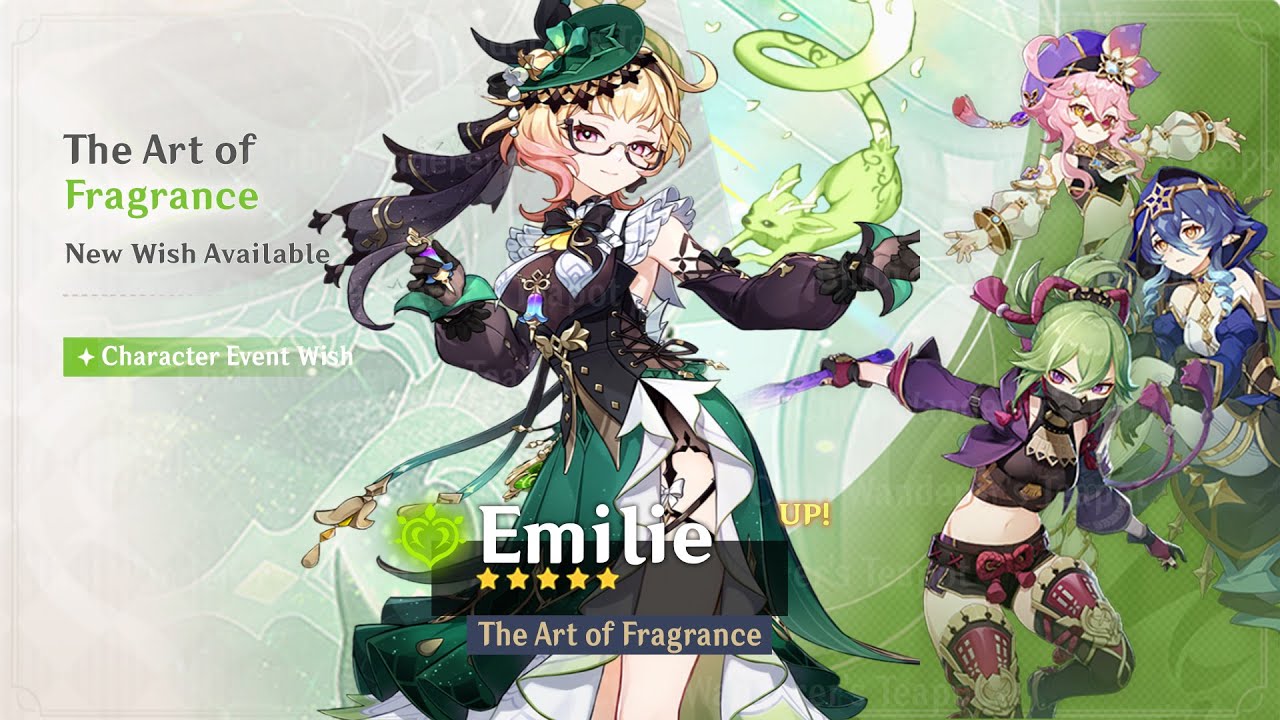 SIMPLIFIED EMILIE KIT DETAILS WITH FARMING MATS - Genshin Impact - YouTube