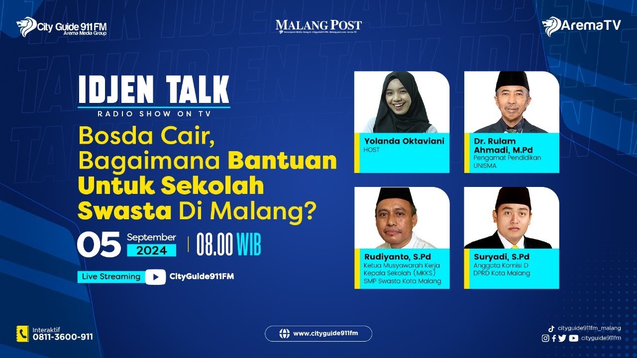 BOSDA CAIR, BAGAIMANA BANTUAN UNTUK SEKOLAH SWASTA DI MALANG? - YouTube