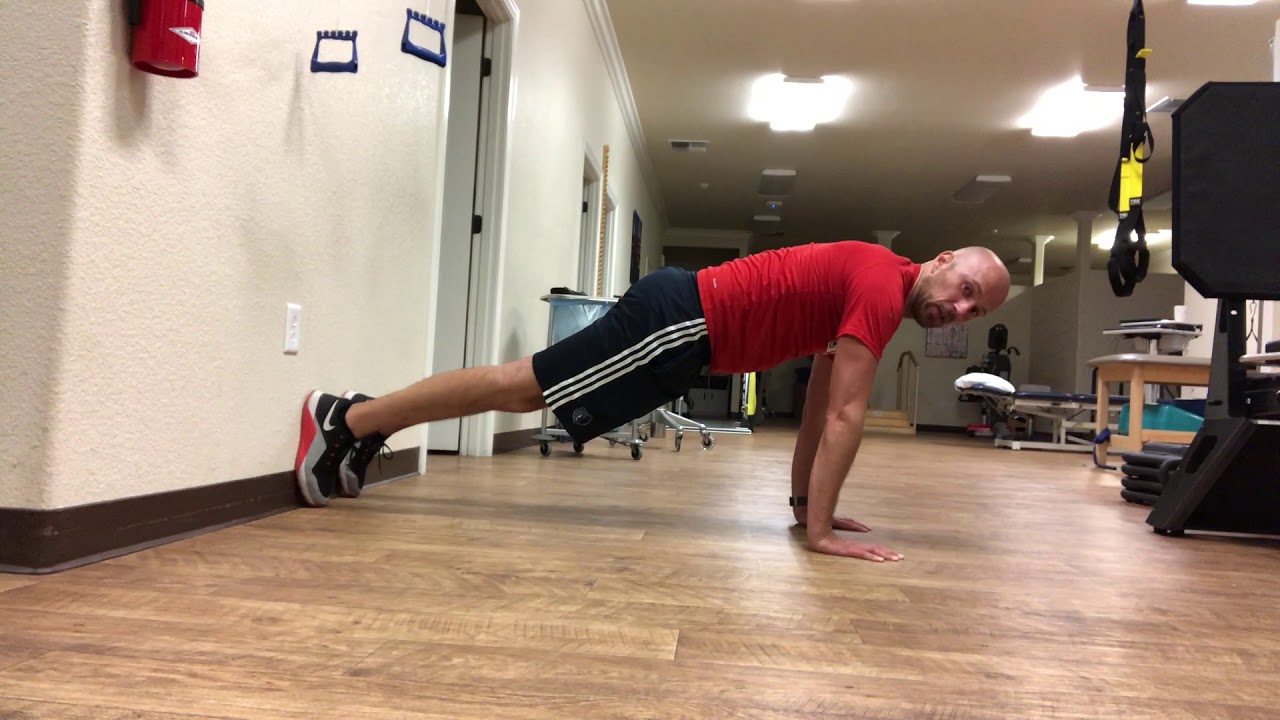 Wall Supported Pushup - YouTube