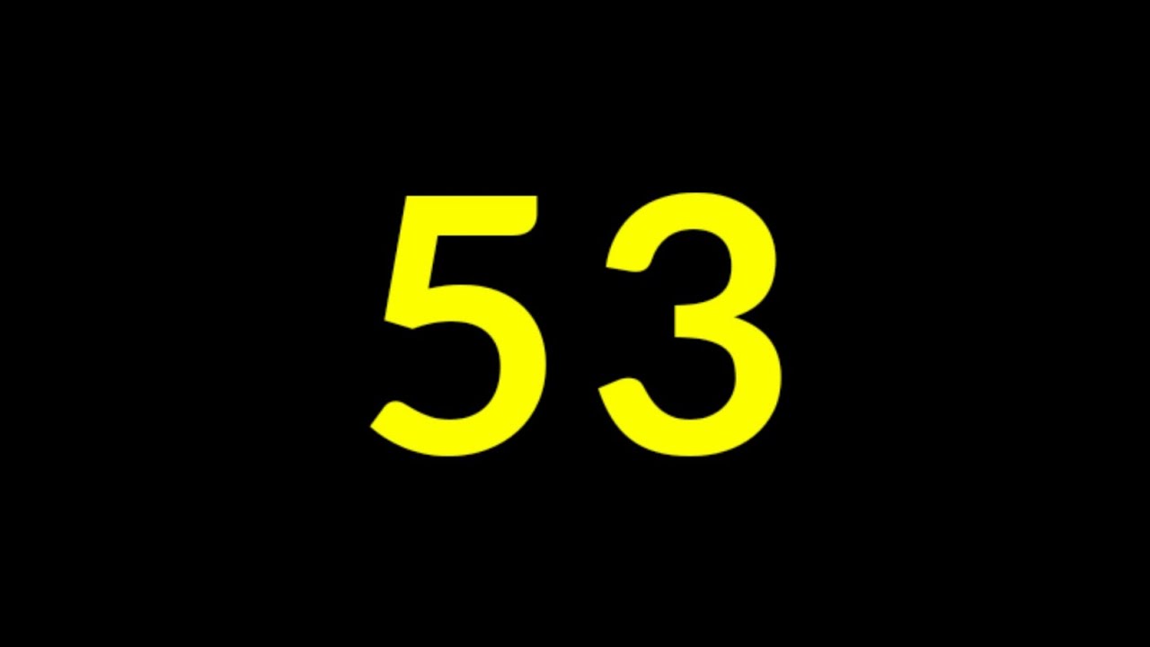 53 Seconds Countdown Timer With Sound Effect - YouTube