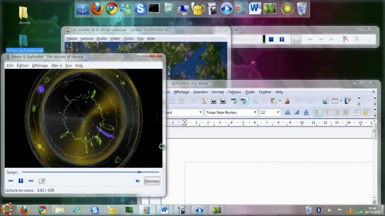 Compiz Fusion Ubuntu 10.10 theme windows 7 - YouTube