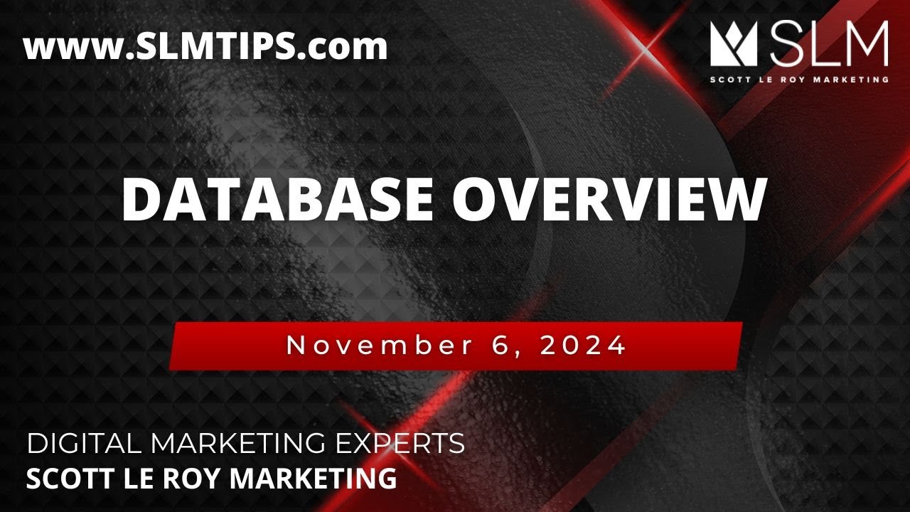 Database Overview 11/6 - YouTube