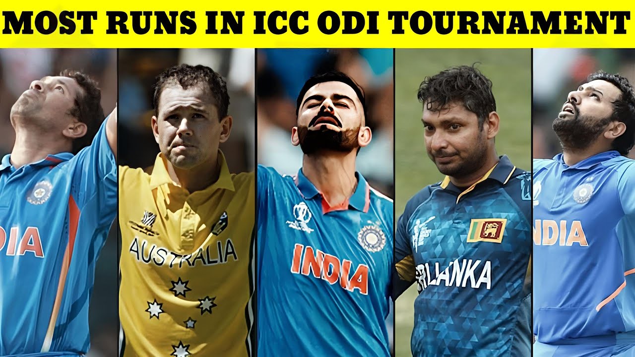 Record-Breaking Run Machines: Most Runs in ICC ODI Tournaments! | Most ...