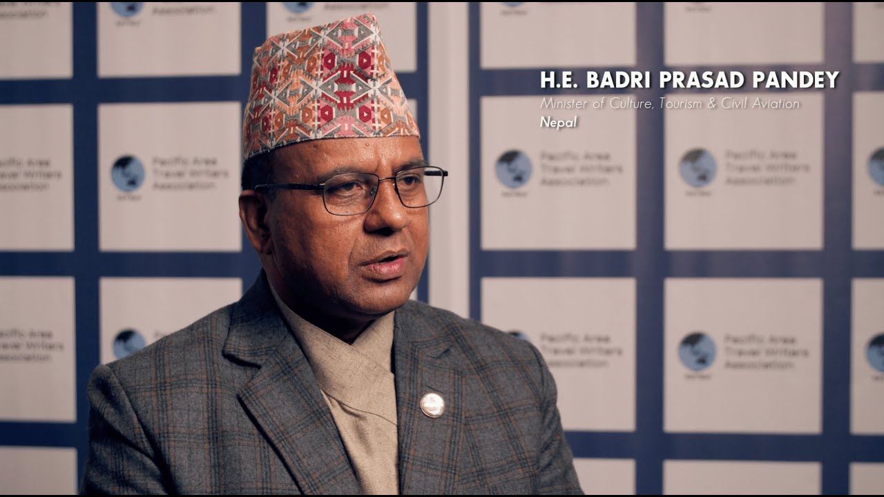 Badri Prasad Pandey, Minister of Culture, Tourism & Civil Aviation of ...