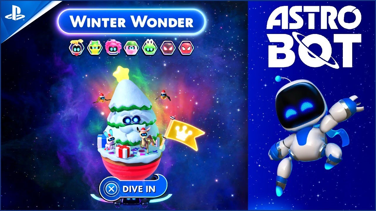 Astro Bot Christmas Level Guide! Astro Bot Winter Wonder All Bots ...