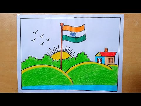 How To Draw Republic Day Drawing / Republic Day Drawing Easy Steps ...