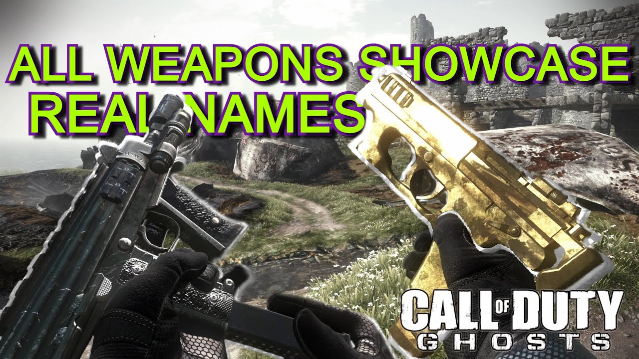 Call of Duty Ghosts - All Weapons Reloads and Real Names - YouTube