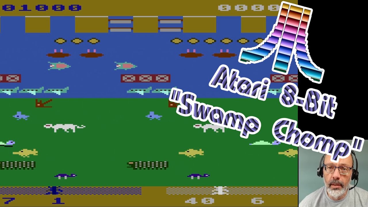 Atari 8-Bit Game Play, Swamp Chomp - YouTube