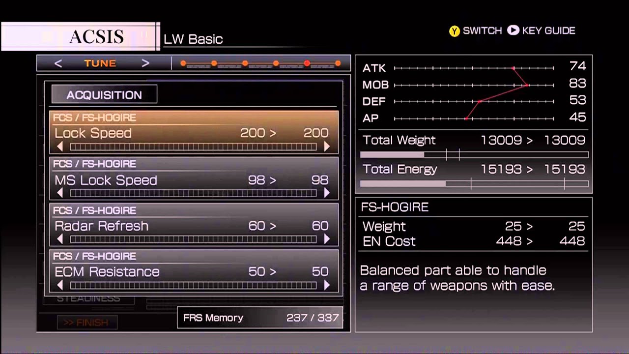 Armored Core 4 Basic Lightweight Build - YouTube