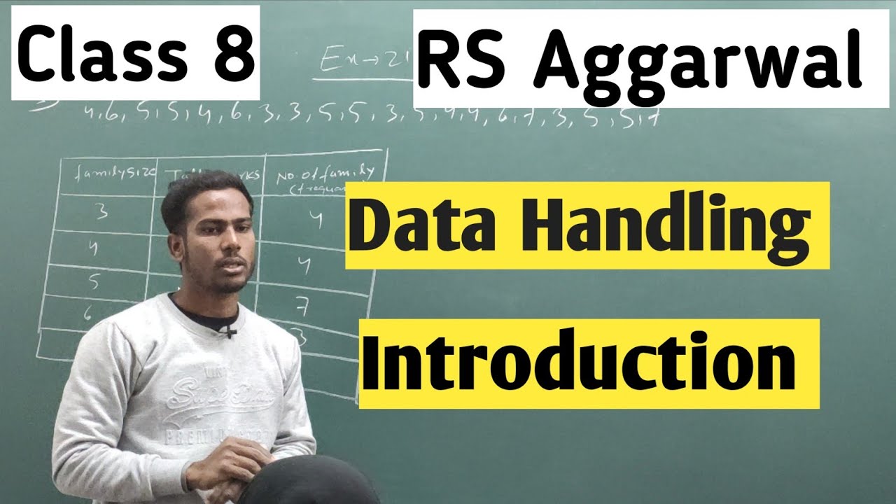 Introduction Data Handling Class8 I RS Aggarwal l - YouTube