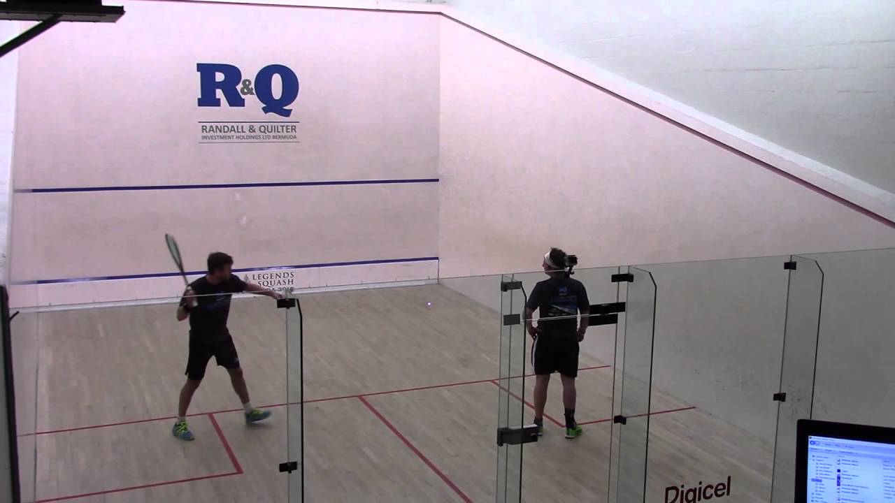 Bermuda R&Q Legends of Squash 2016 Lee Beachill vs Jonathon Power G2 ...