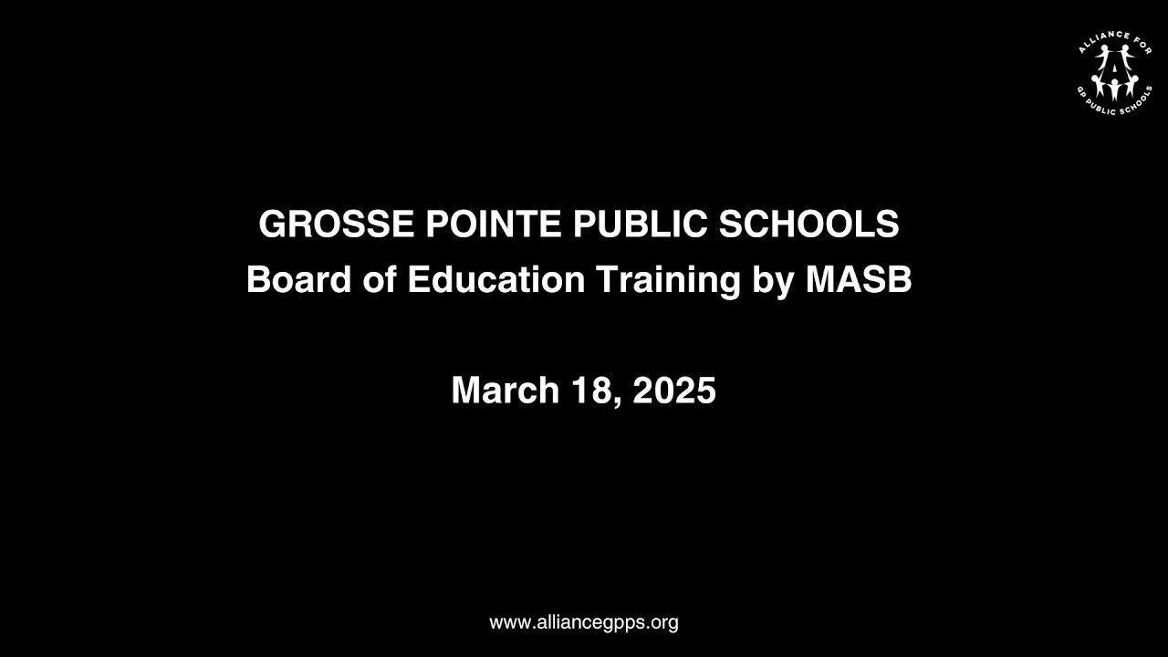 GP Schools BoE MASB Training - YouTube