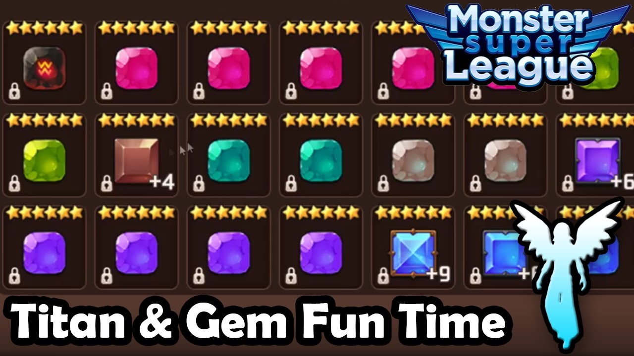 Monster Super League - Titan & Gem Fun Time - YouTube