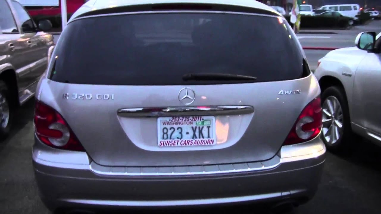 2008 Mercedes Turbo Diesel AWD R350 CDI at Sunset Cars of Auburn - YouTube