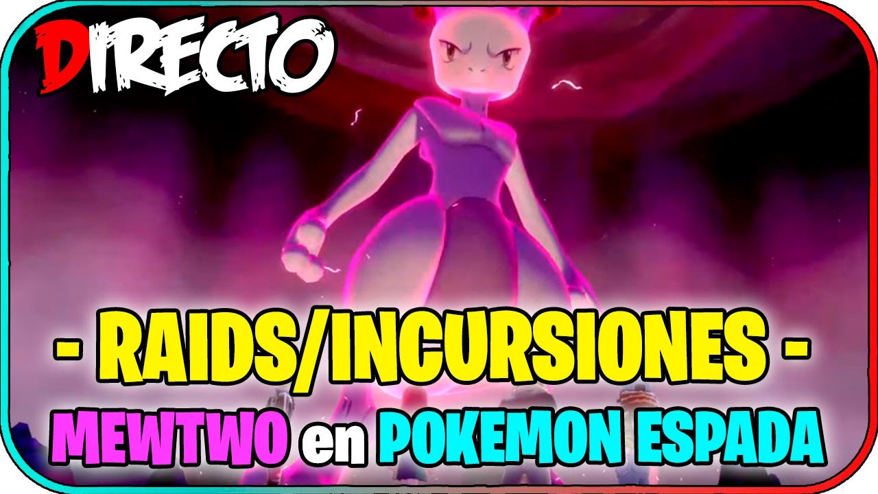 RAIDS/INCURSIONES en POKEMON ESPADA! Buscando GIGAMAX y MEWTWO - YouTube