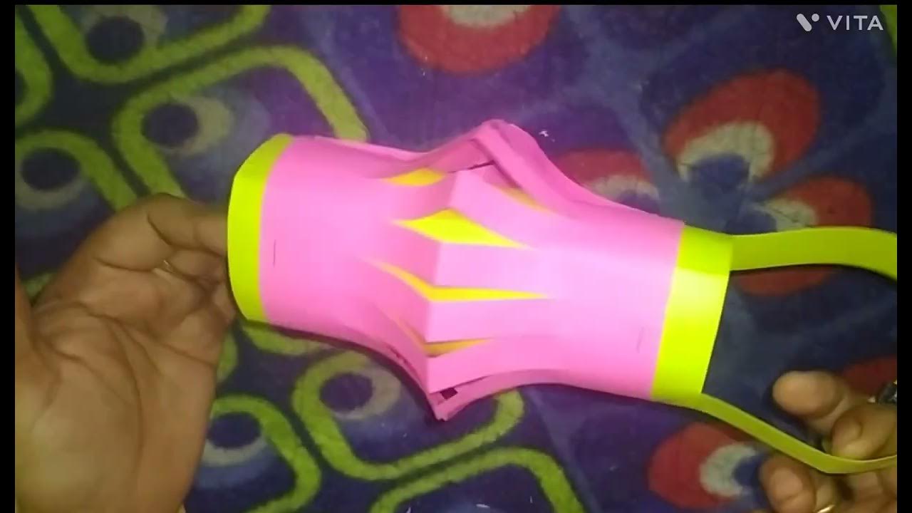 How to make a paper lamp / Easy paper craft for New Year Decorations😊 ...