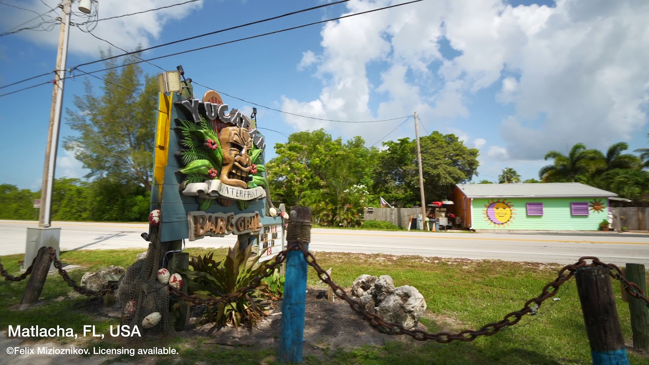 Matlacha Florida USA aerial and ground footage 4k - YouTube