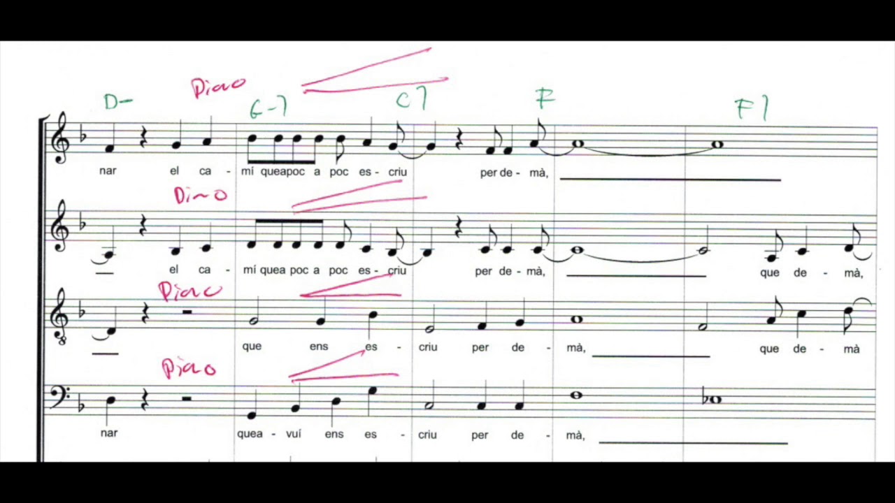 (Tutti) Que tinguem sort, Tutti. partitura coral - YouTube