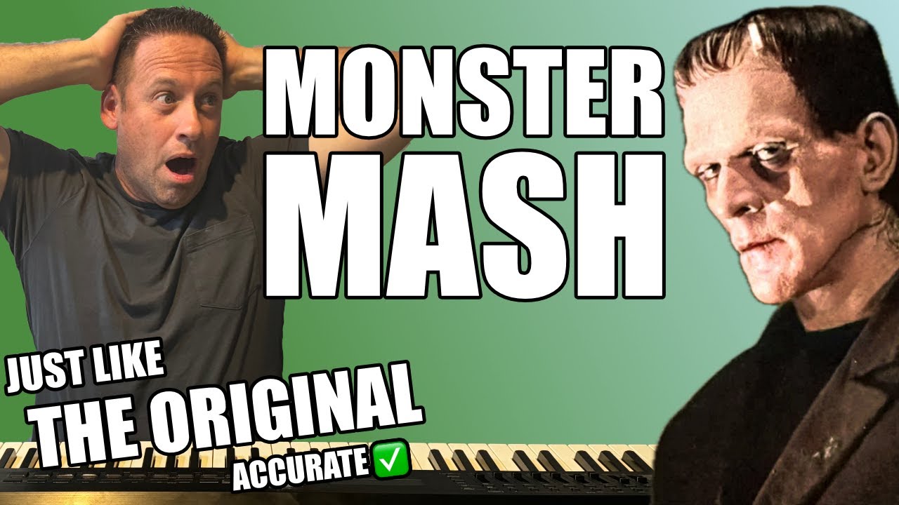 Monster Mash Piano Lesson Tutorial Without Reading Music - YouTube