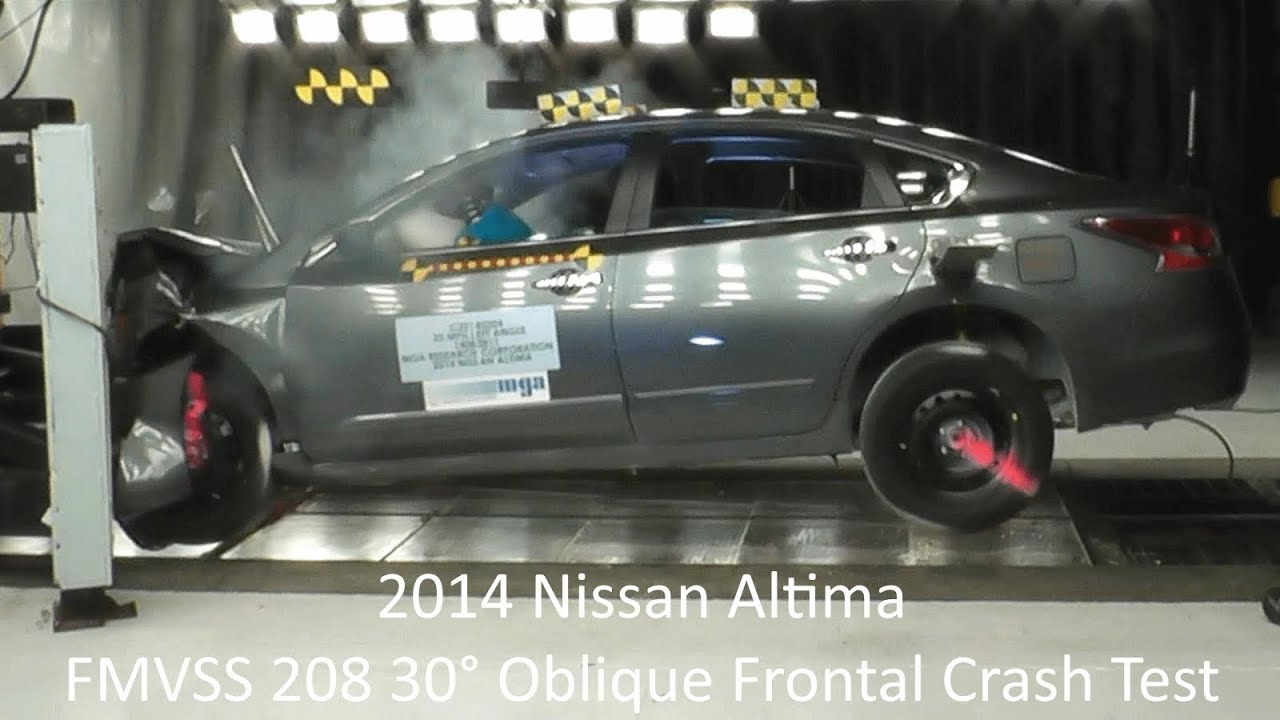2013-2018 Nissan Altima FMVSS 208 Unbelted 30° Oblique Frontal Crash ...