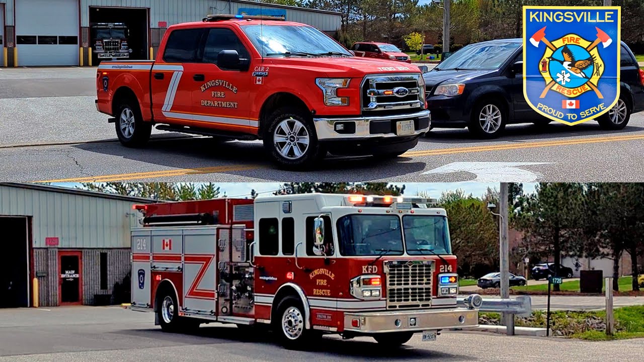 Kingsville Fire - Car 2 & Engine 214 Responding - YouTube
