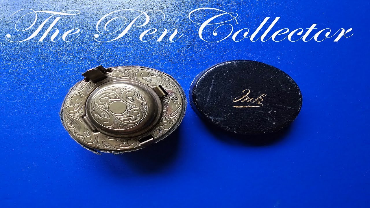 UNBOXING Vintage Leather Brass Traveling Inkwell - YouTube
