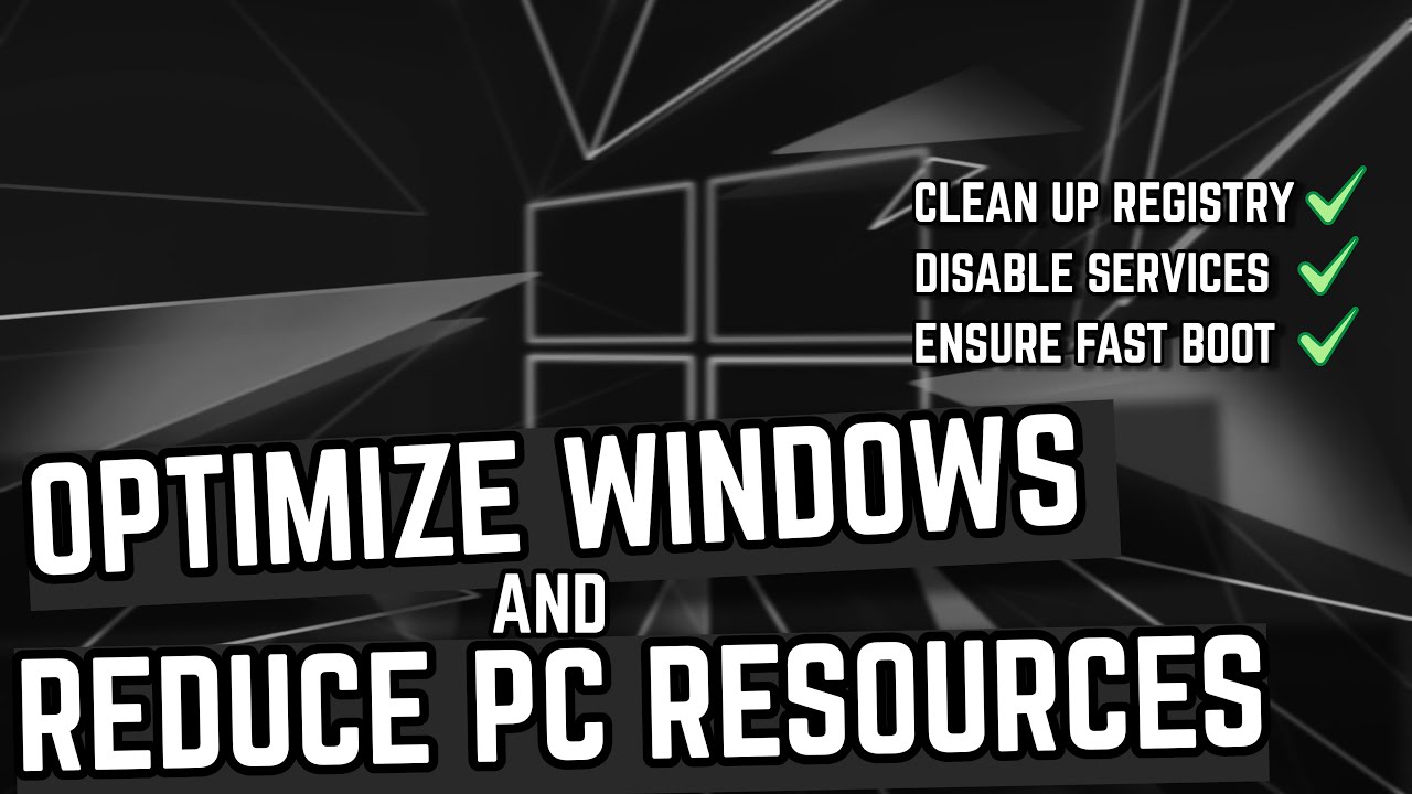 How To Optimize Any PC On Windows With 2 Simple Steps - YouTube