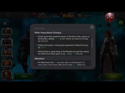 Mcoc 'Quake' The ultimate Armour break champion - YouTube