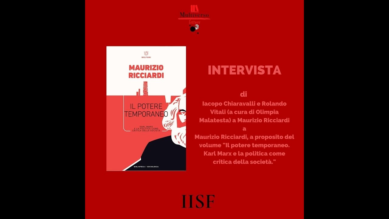 Multiverso.Letture - Maurizio Ricciardi "Il potere temporaneo" - YouTube