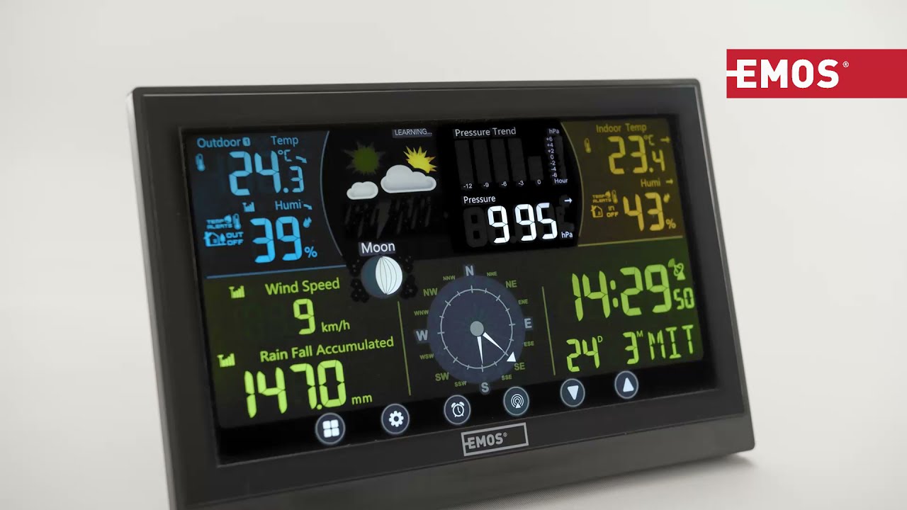 Wireless Digital Weather Station | EMOS E6016 - YouTube