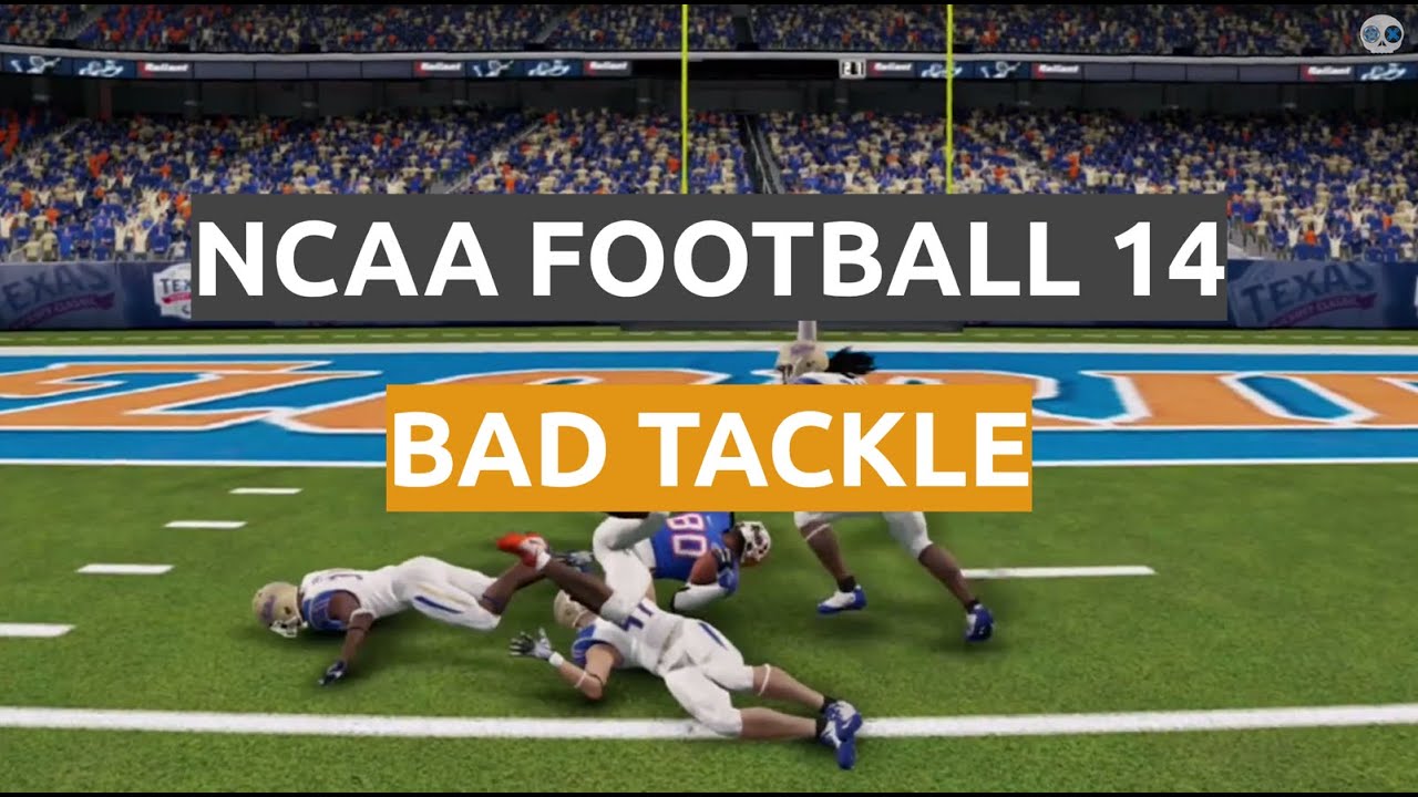 NCAA Football 14 - Bad Tackle - YouTube