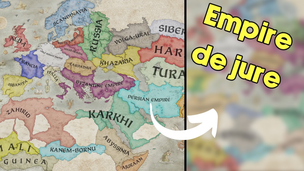 Crusader Kings 3 Time lapse: Empire de jure - YouTube