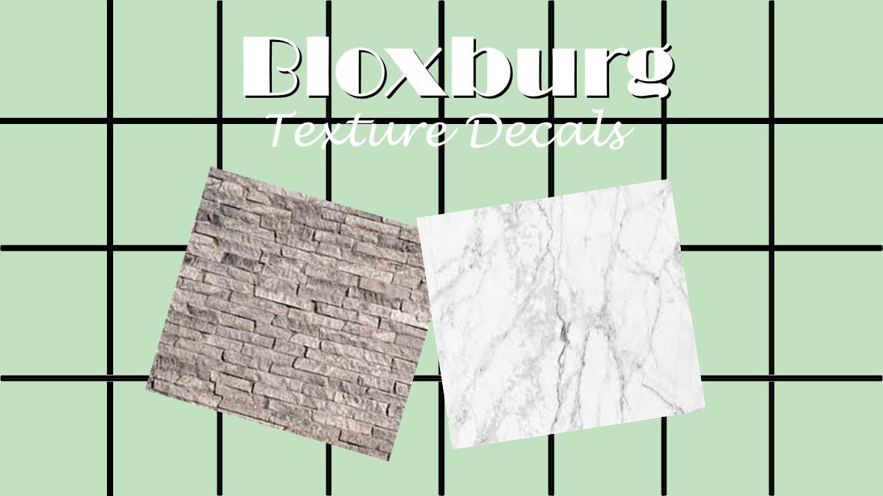 Roblox TEXTURE Decals (Perfect for Bloxburg Builds!) - YouTube