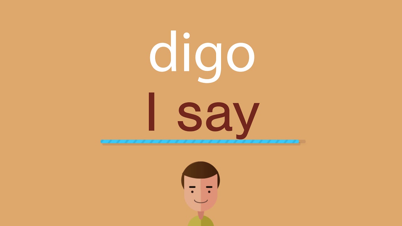 Cómo decir "digo" en inglés - YouTube