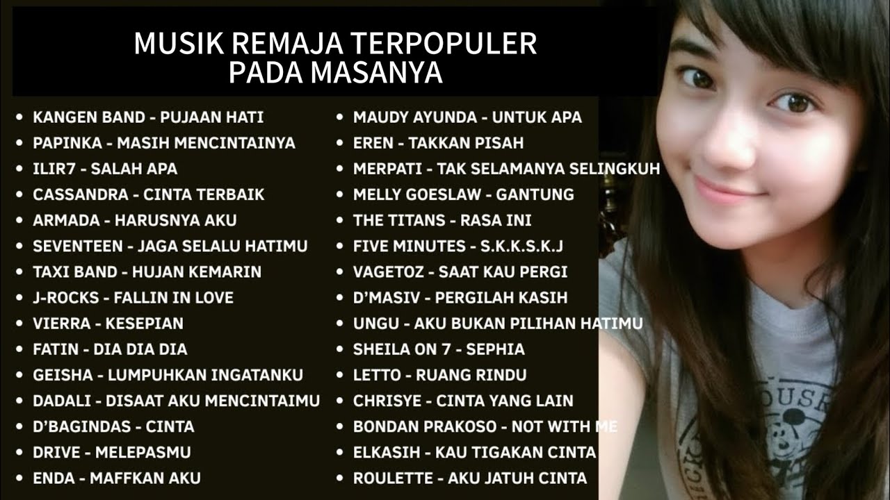 MUSIK POP REMAJA TERPOPULER TAHUN 2000AN | LAGU POP INDONESIA HITS ...