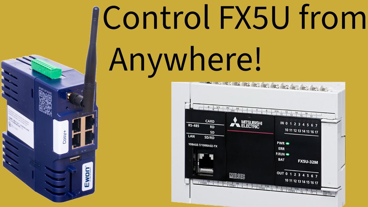 FX5U PLC Remote Monitoring with Ewon Cosy+ | Industrial IoT Setup. - YouTube