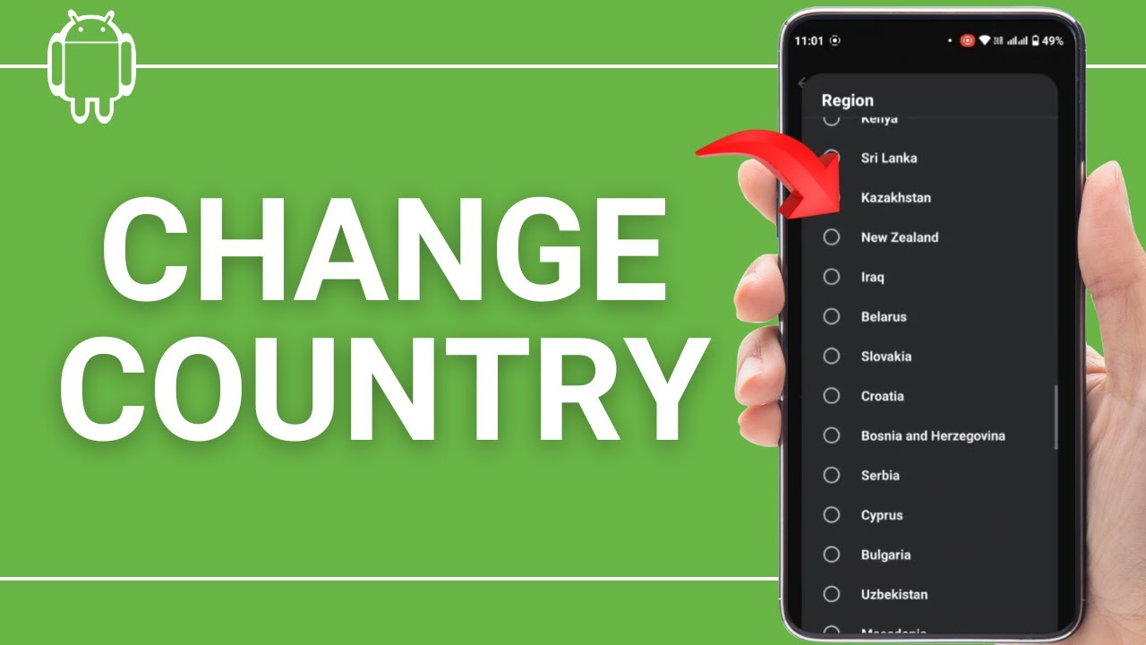 How to Change Country on Android - YouTube