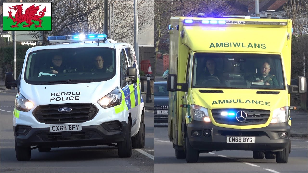 New South Wales Police Ford Transit + Ambulance responding - YouTube