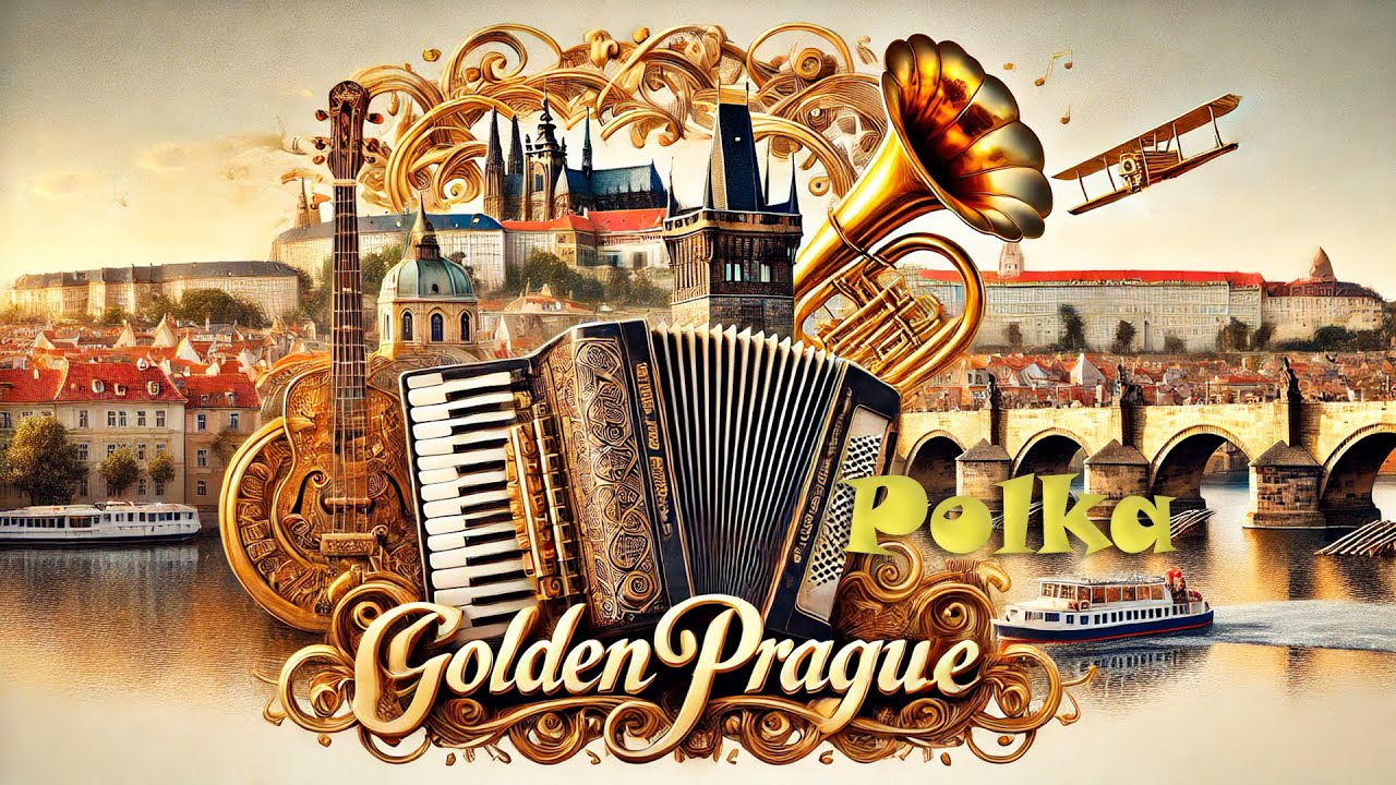 Traditional polka. Instrumental music. Golden Prague. Czech music ...