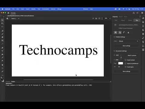 Exporting Animation for Dreamweaver Tutorial - Adobe Animate - YouTube