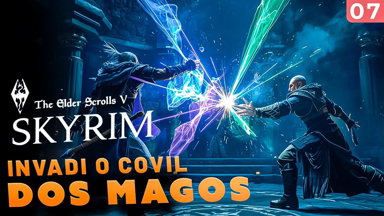 O COVIL DOS MAGOS VIROU UM CAMPO DE GUERRA 🧙‍♂️⚡ - Skyrim PT-BR | Ep ...