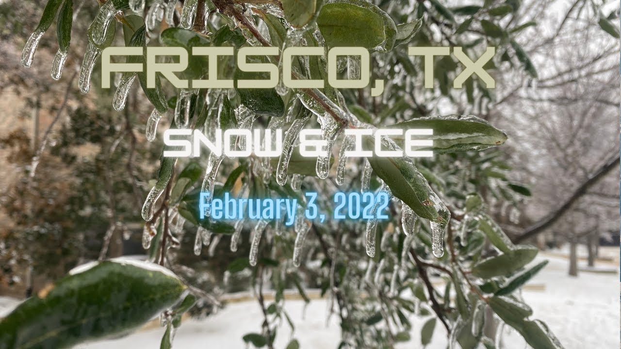 Frisco, Texas Snow February 3, 2022 - YouTube