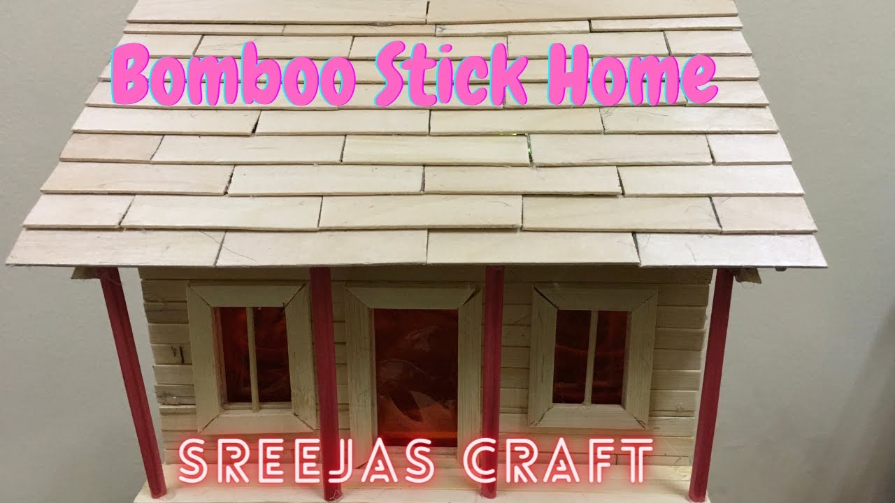 Barbecue Stick House | Bamboo Sticks House | DIY Wooden Sticks Home ...