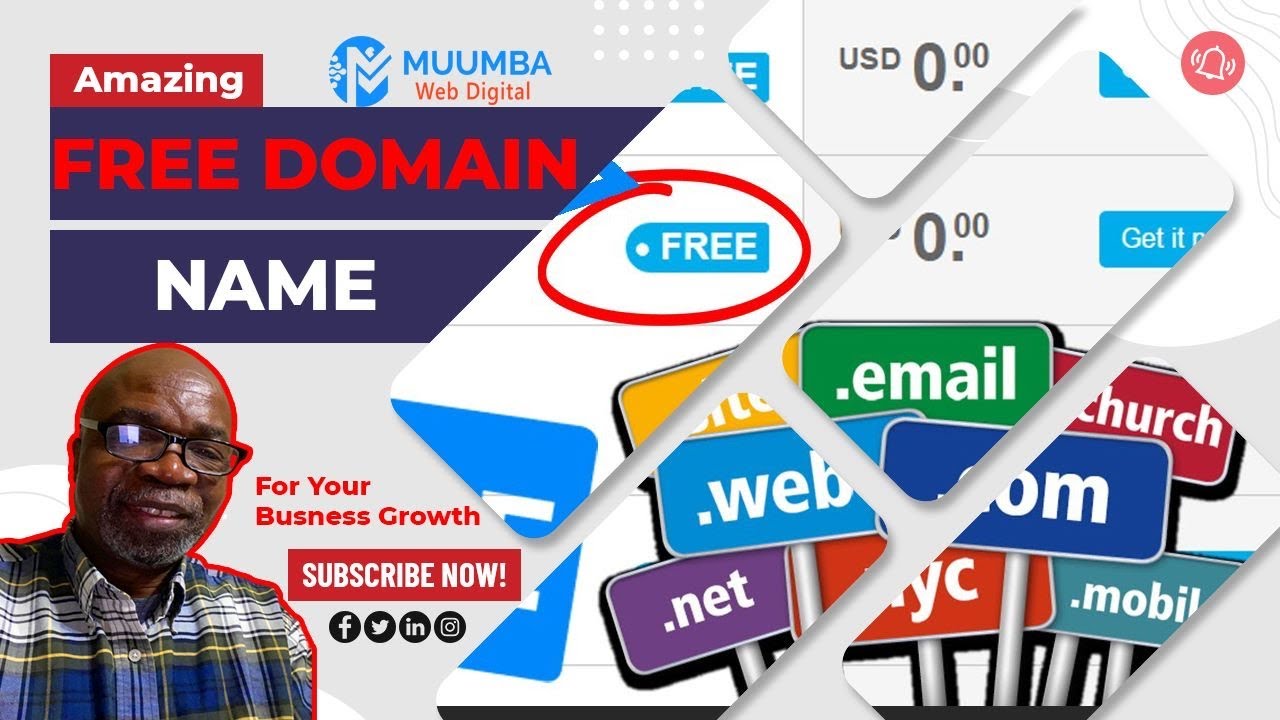 Free Domain Name At Muumba Web Digital - YouTube