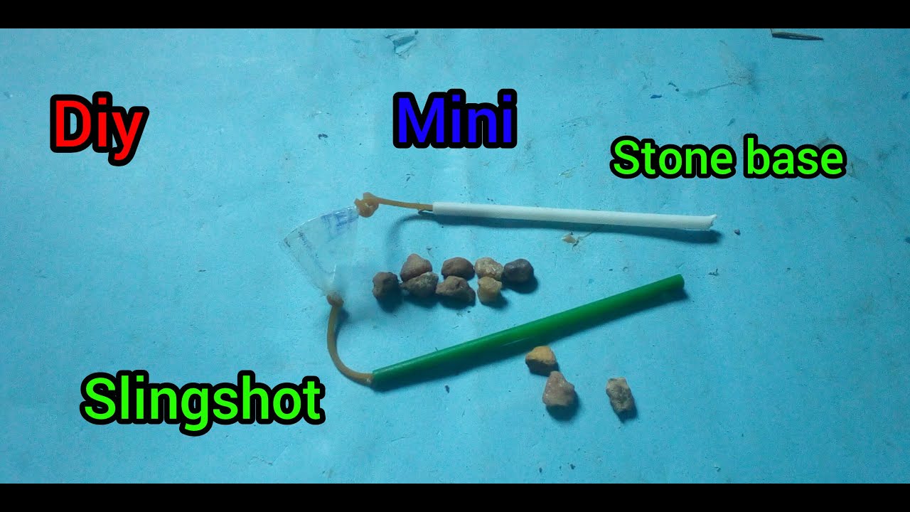How to make a simple mini slingshot at home - YouTube