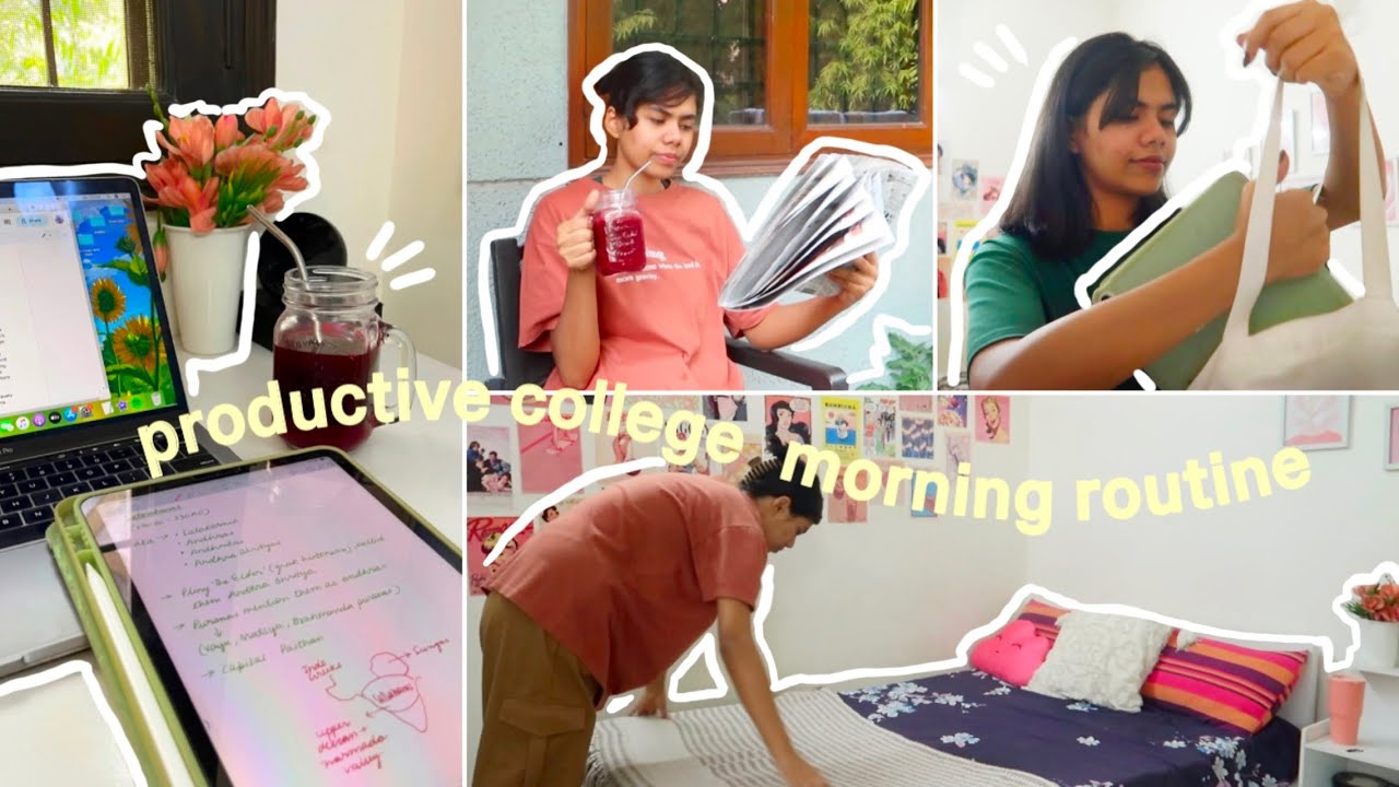 My Productive College Morning Routine!🌤 (LSR, Delhi University Student ...