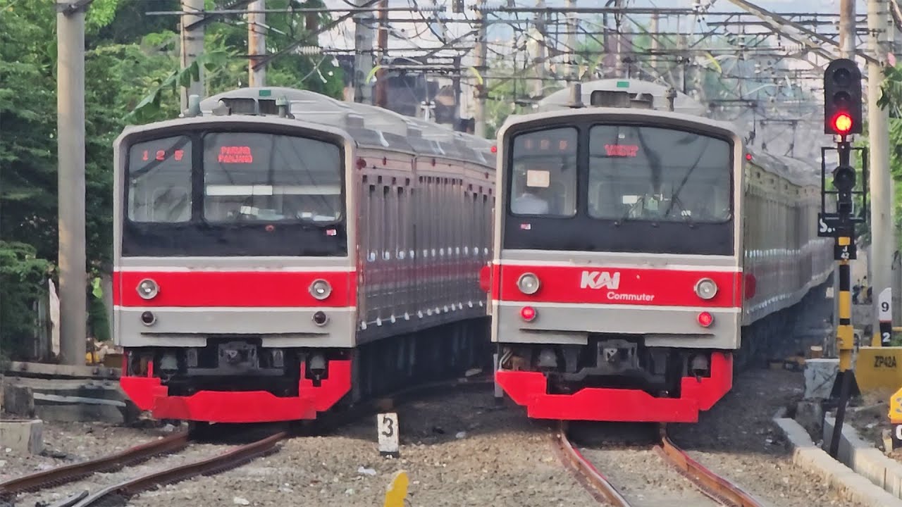 Stasiun Duri: Kompilasi KRL Commuter Line dan KA Bandara [4K] | JR 205 ...