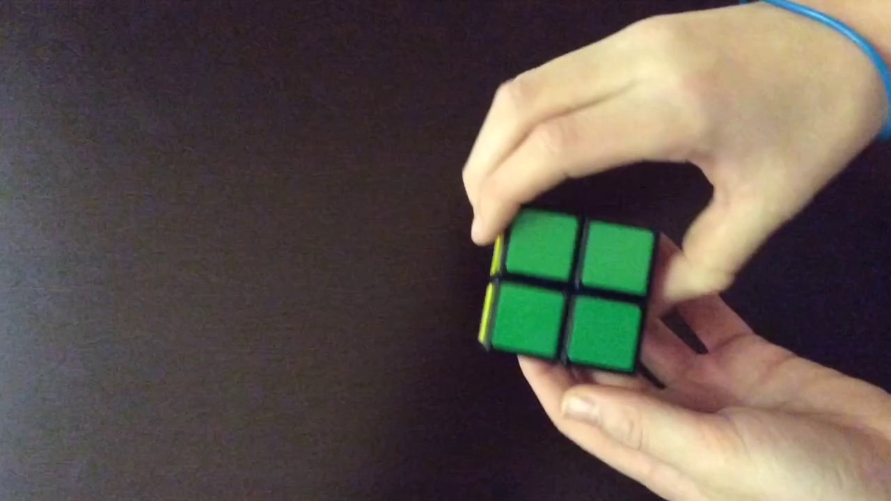 Easy way to solve the 2x2x2 rubix cube in two easy moves!! - YouTube